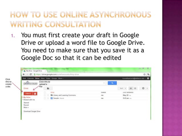 How To Use Online Asynchronous Writing Consultation Revised Pptx