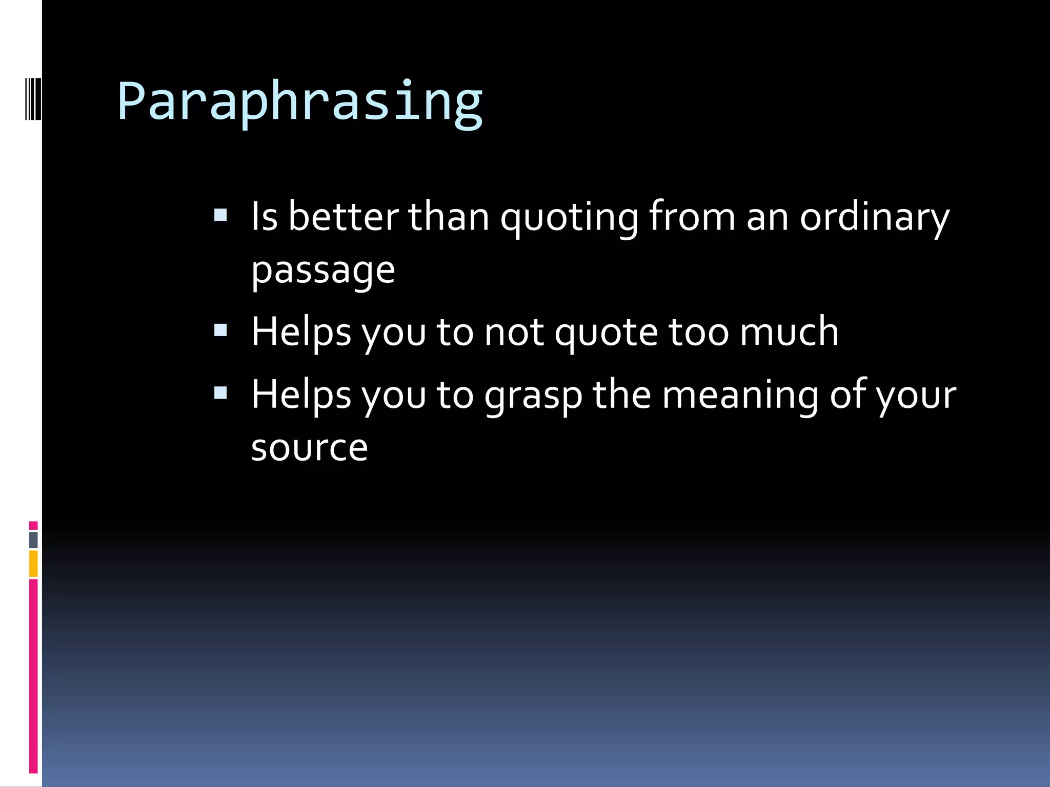How To Use Outside Sources | PPTX