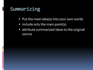 How To Use Outside Sources | PPTX