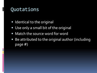 How To Use Outside Sources | PPTX