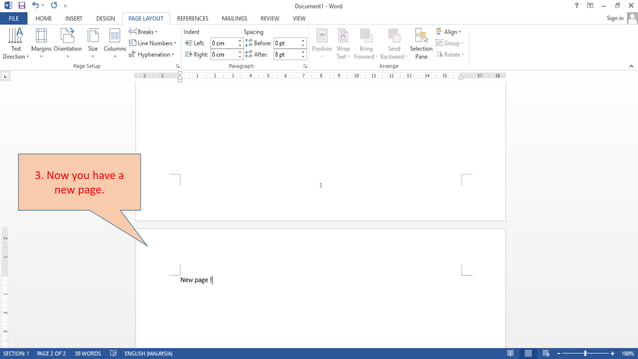 How to use page break | PPTX