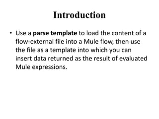 How to use parse template | PPT