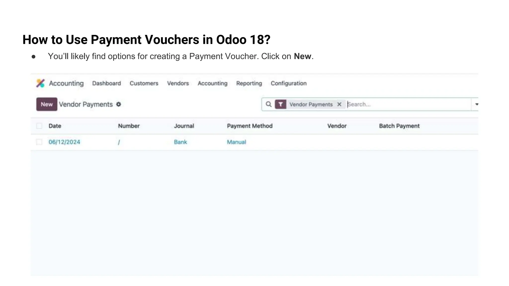 How to Use Payment Vouchers in Odoo 18. | PPTX