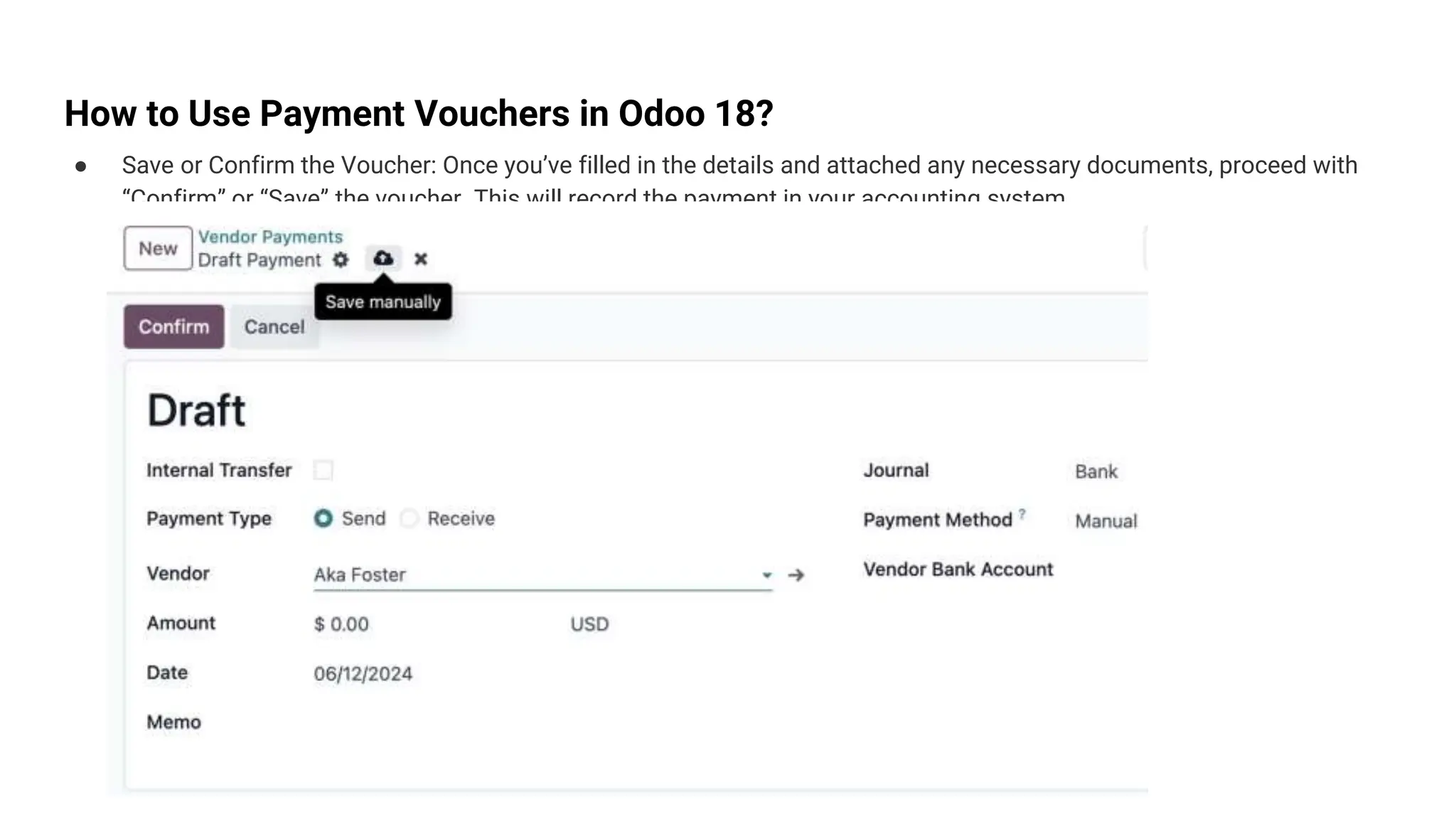 How to Use Payment Vouchers in Odoo 18. | PPTX