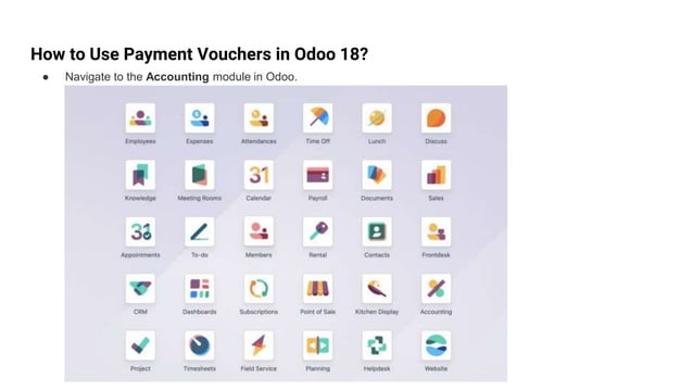 How to Use Payment Vouchers in Odoo 18. | PPTX | Business | Business ...