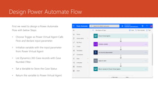 How to use power automate in power virtual agent | PPT