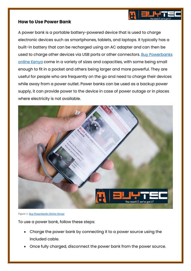 How to Use Power Bank | PDF | Consumer Electronics | Technology & Computing
