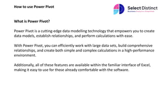 How to use Power Pivot in Excel | PPT