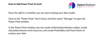 How to use Power Pivot in Excel | PPT