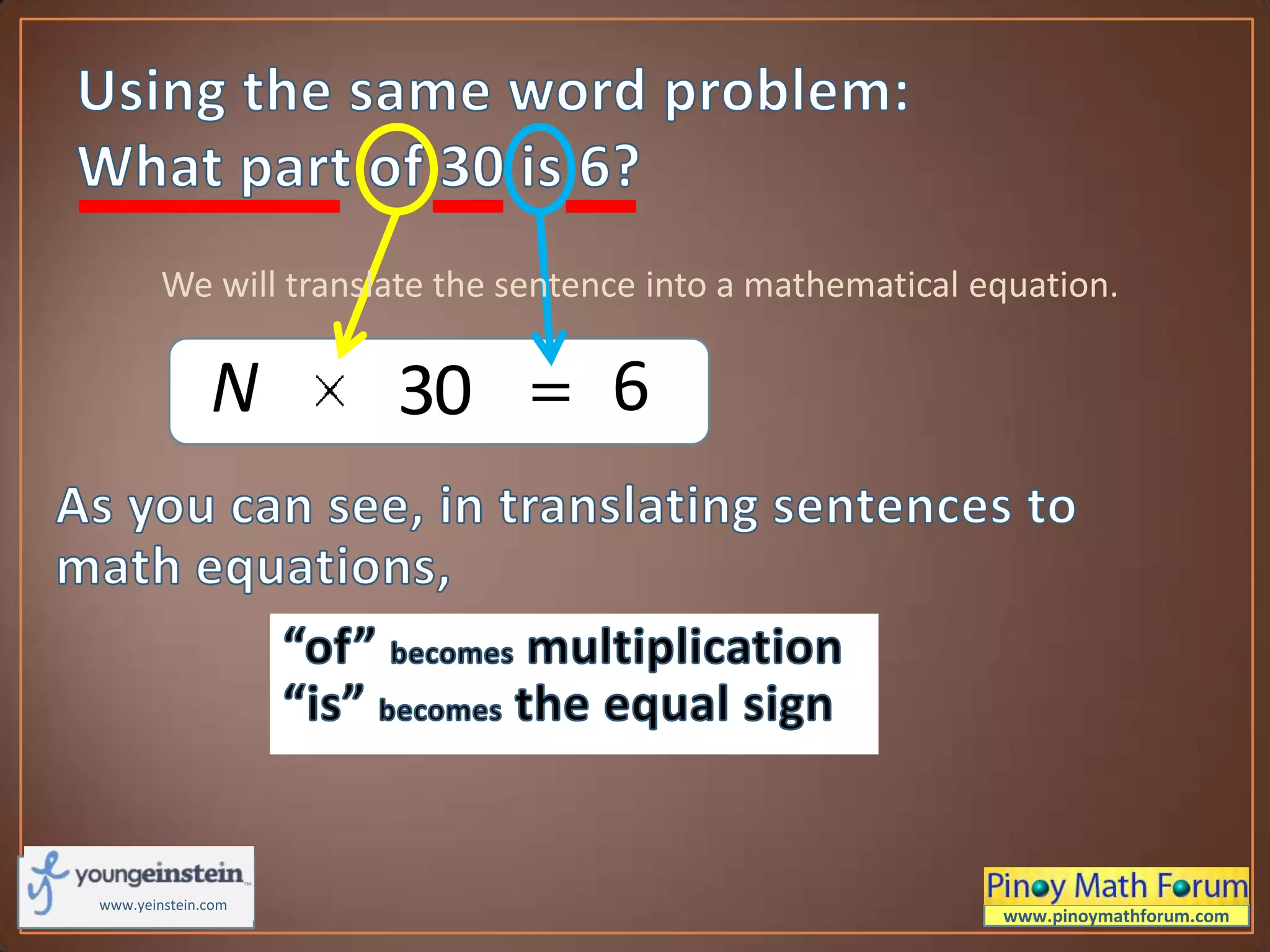 How to Use Percentage - Rate - Base (PRB) and Translation in Solving ...