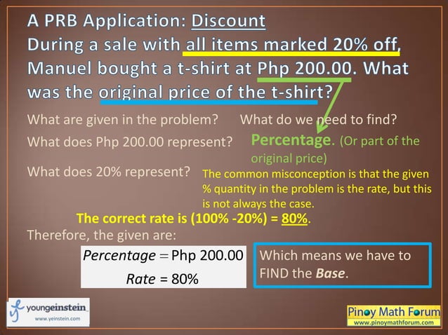 How to Use Percentage - Rate - Base (PRB) and Translation in Solving ...
