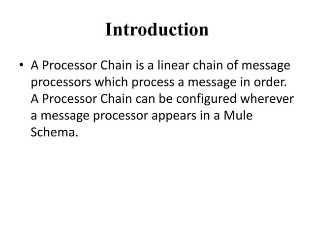How to use processor chain | PPT