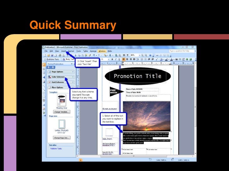 How To Use Publisher: Inserting Text