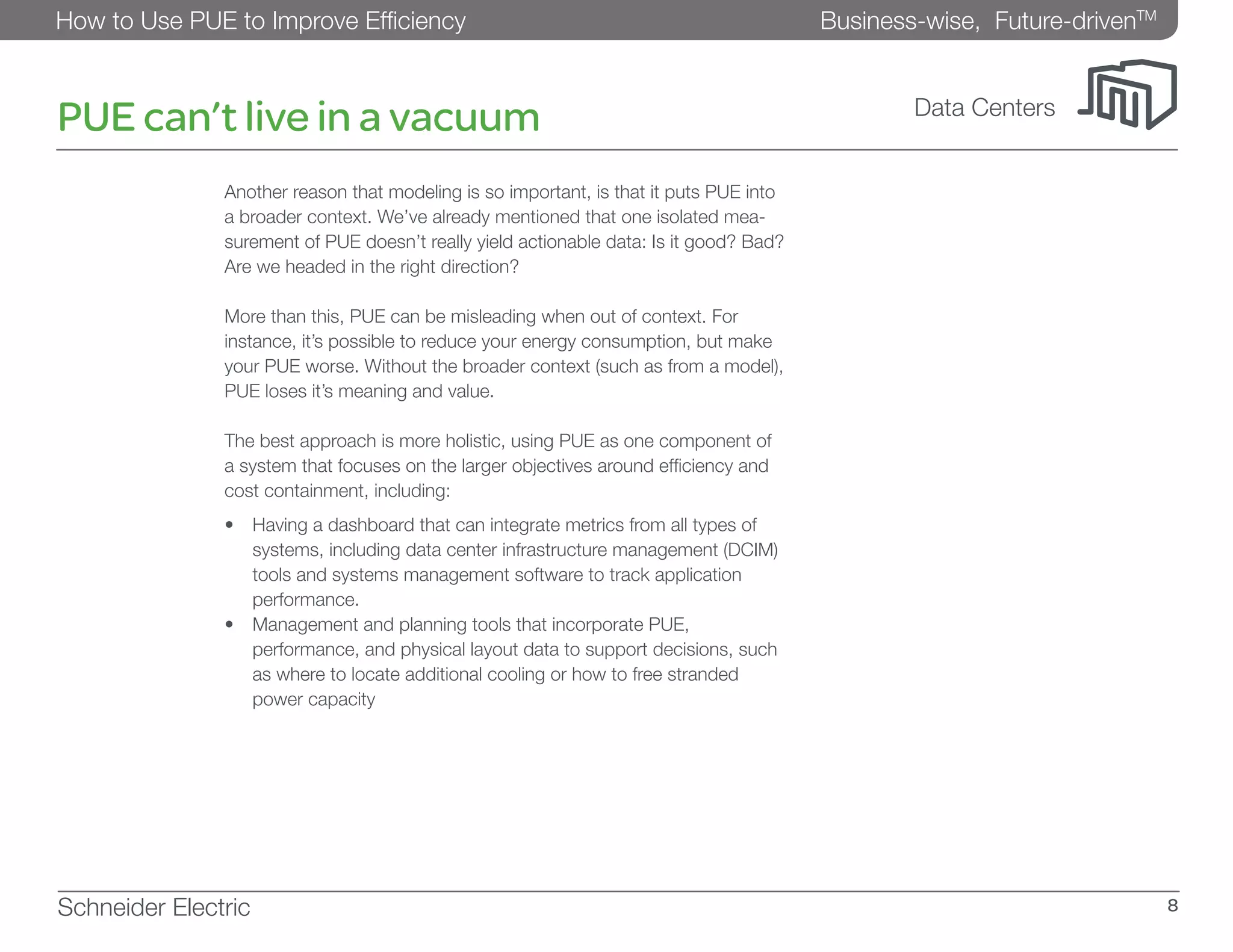 How to Use PUE To Improve Efficiency | PDF