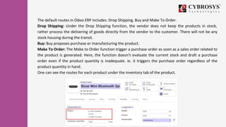 How to use push and procurement rules in odoo | PDF