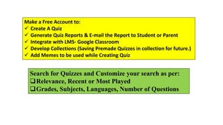 How to Use Quizizz for Online Learning and Assessment | PPSX