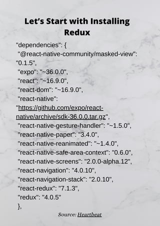 How to use redux with react hooks in react native application | PDF