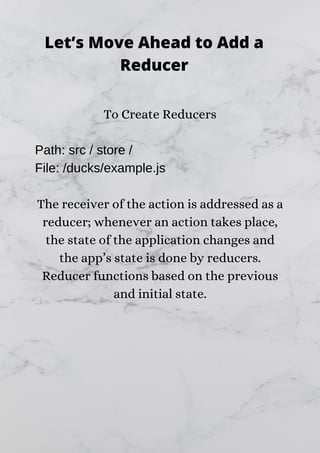 How to use redux with react hooks in react native application | PDF