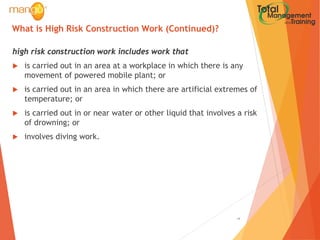 How to use safe work method statements webinar | PDF