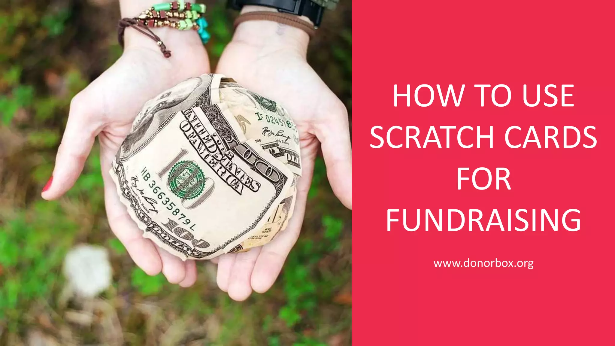 How to use scratch cards for fundraising | PPT
