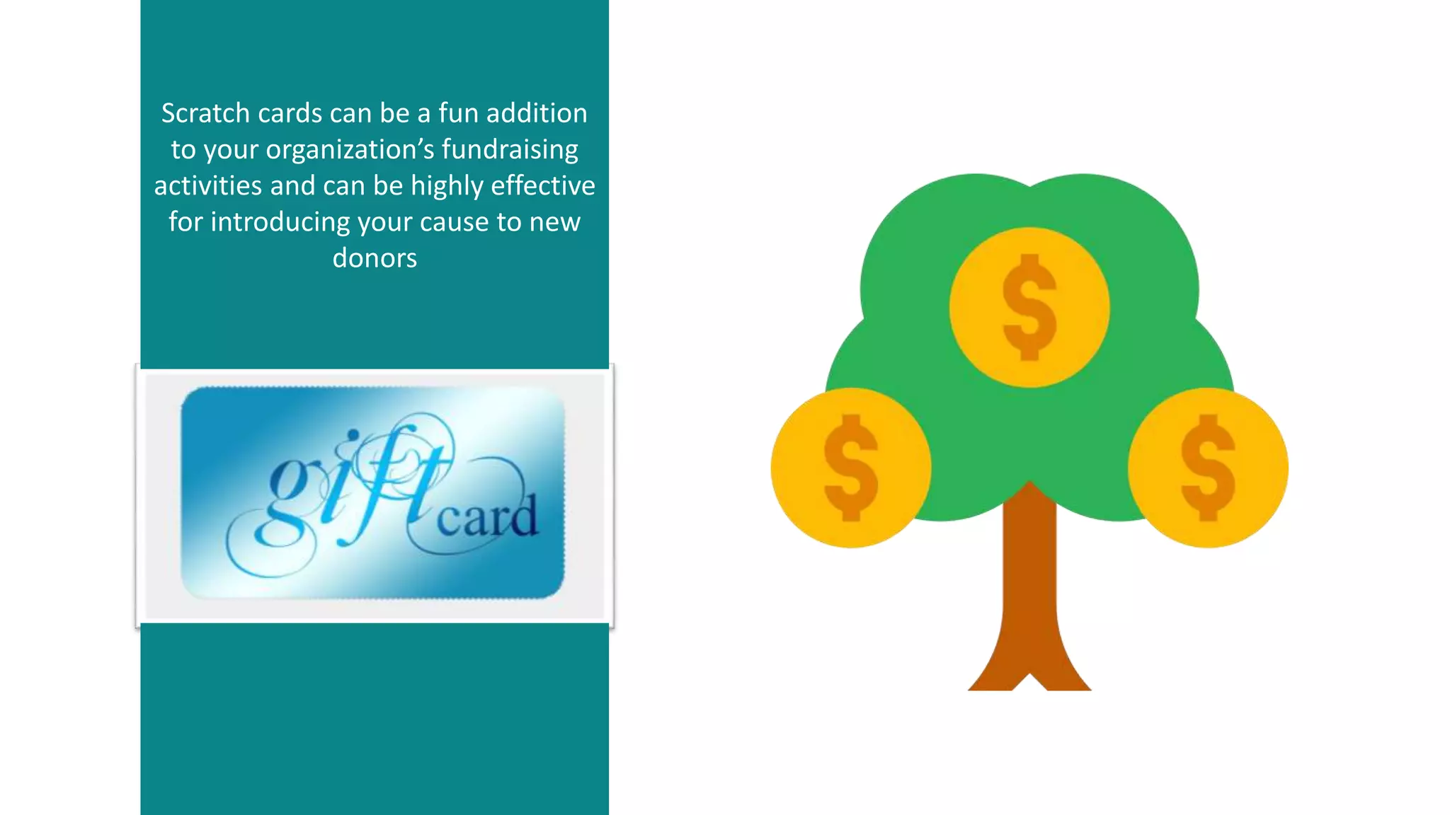 How to use scratch cards for fundraising | PPT