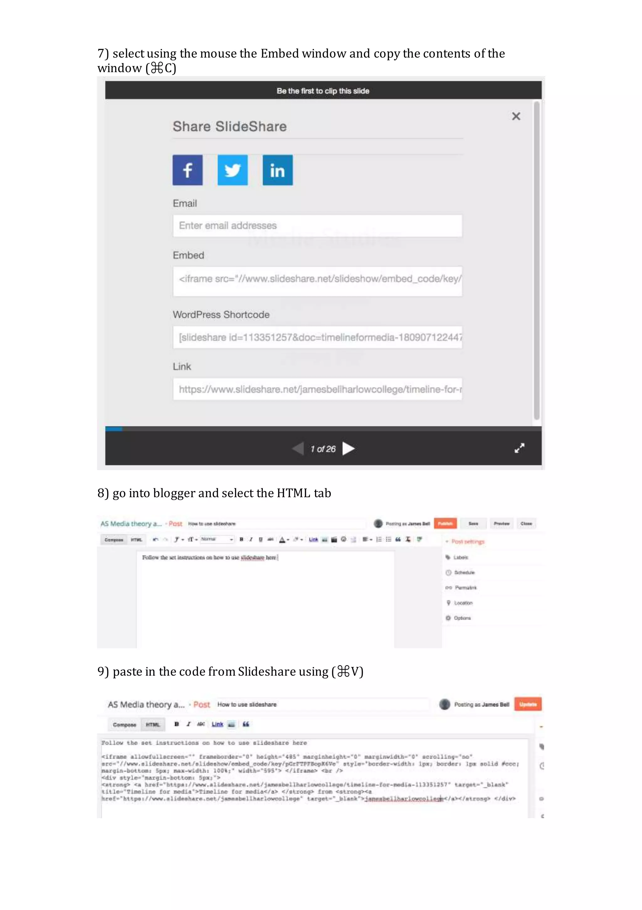 How to use slideshare | DOCX