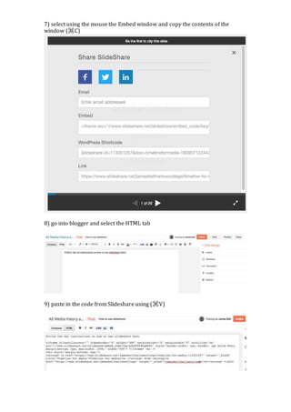 How to use slideshare | PDF
