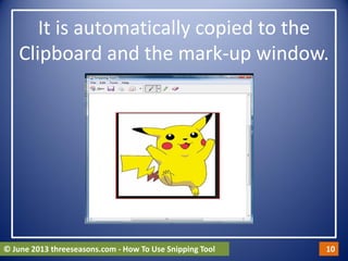 How To Use Snipping Tool | PDF