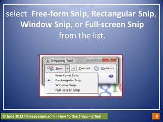 How To Use Snipping Tool | PDF