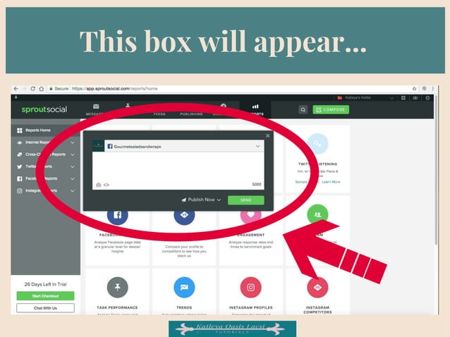 Step by Step Tutorial on Sprout Social | PPT