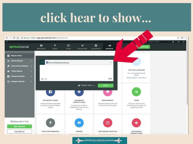 Step by Step Tutorial on Sprout Social | PPT