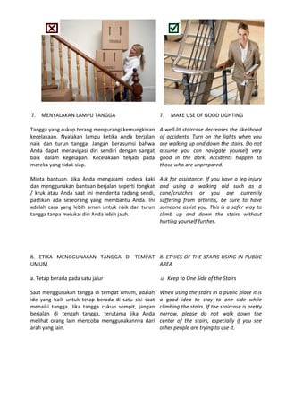 HOW TO USED STAIRS WITH SAFELY BEHAVIOUR | PDF