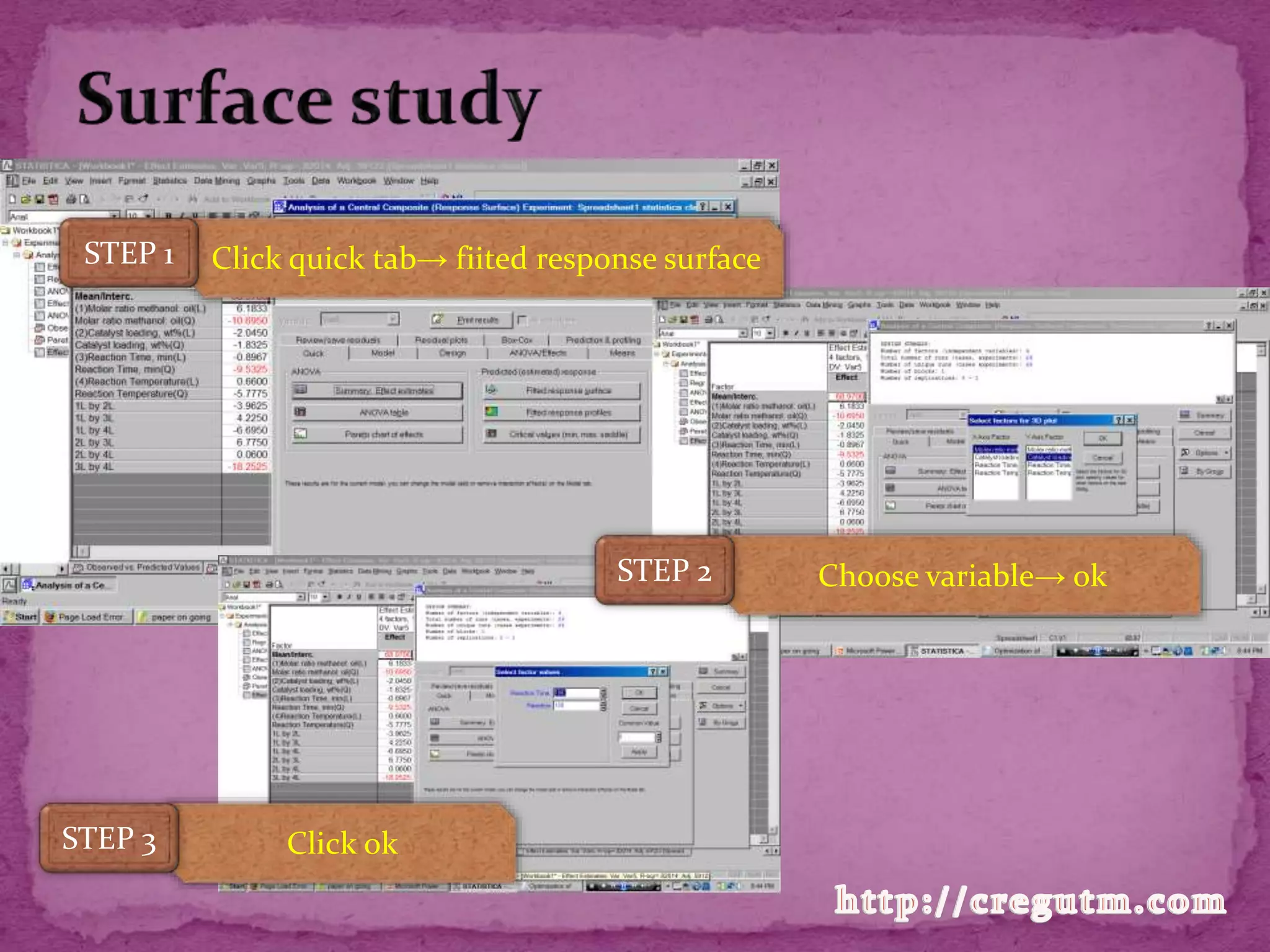 How to use statistica for rsm study | PPTX | Business Accounting ...