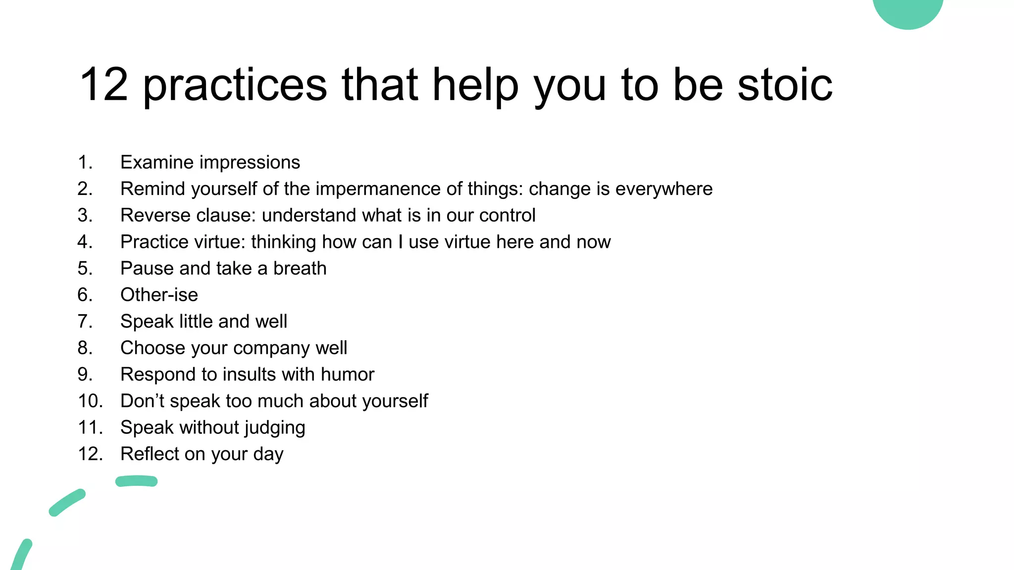 How to use stoicism principles for managing change | PPTX