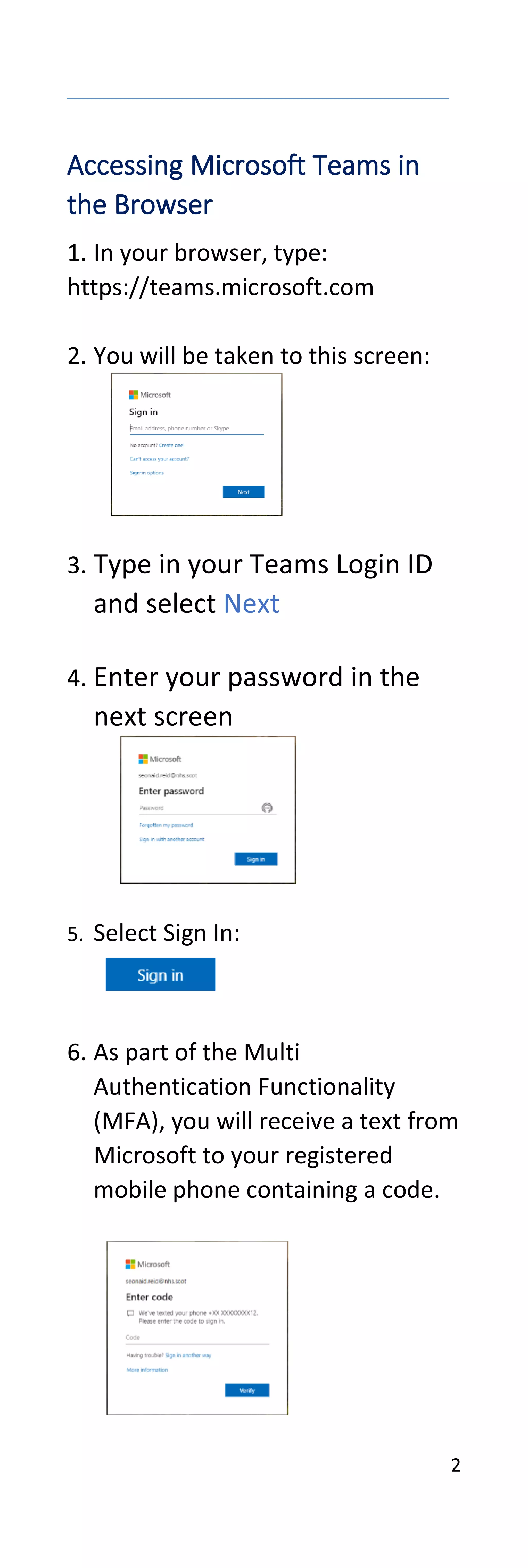 How to use _teams_in_browser_sway_1.2 | PDF