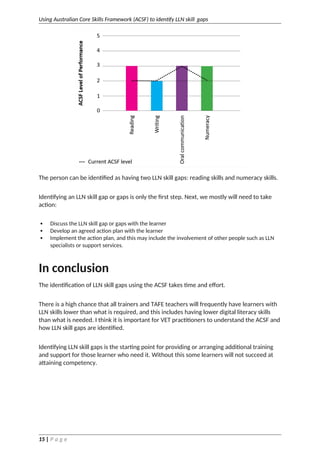 Training and Assessment How to use the Australian Core Skills Framework ...
