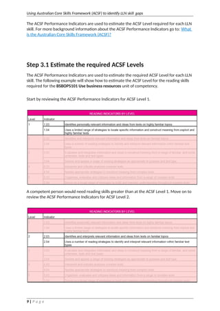 Training and Assessment How to use the Australian Core Skills Framework ...