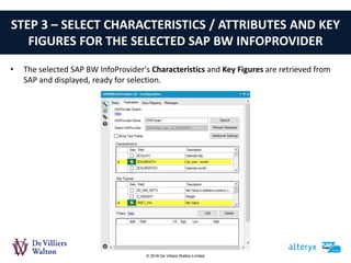 How to use the Alteryx Connector for SAP - SAP BW InfoProviderTool ...