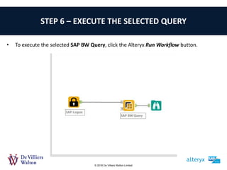 How to use the Alteryx Connector for SAP - SAP BW Query Tool | PDF