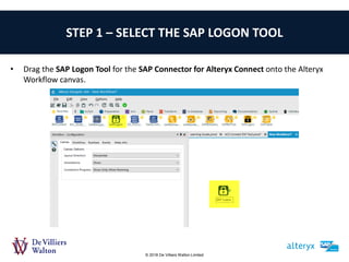 How to use the SAP Connector for Alteryx Connect | PDF