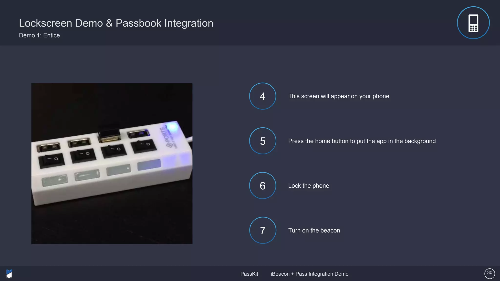 How to use the ibeacon demo app | PPTX