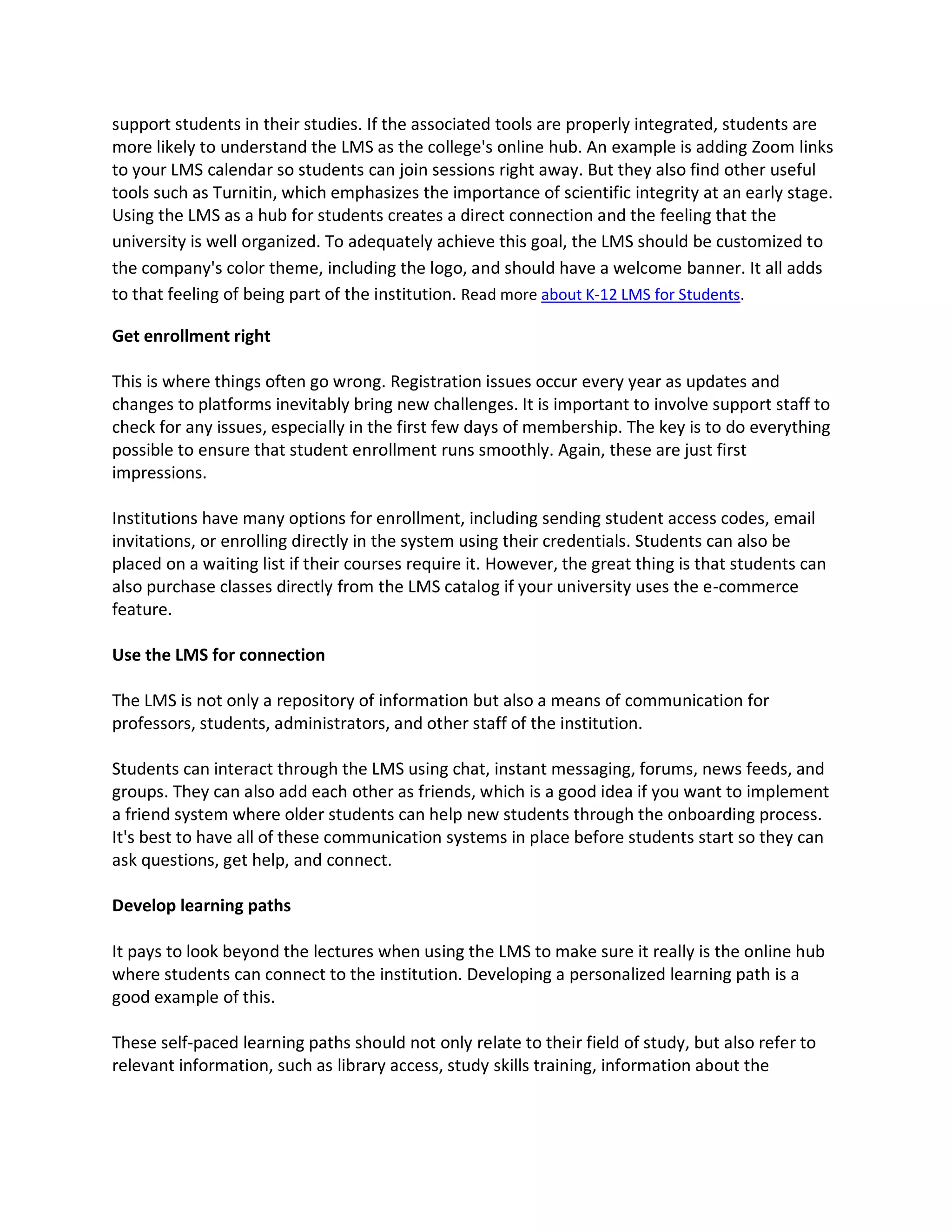 HOW TO USE THE LMS FOR A SMOOTH STUDENT ONBOARDING PROCESS | PDF