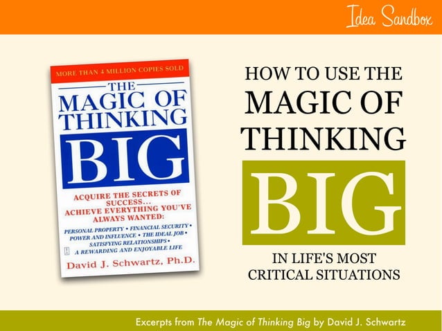 How To Use The Magic Of Thinking Big | PDF