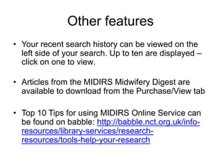 How to use the midirs reference database | PPTX | Search | Internet