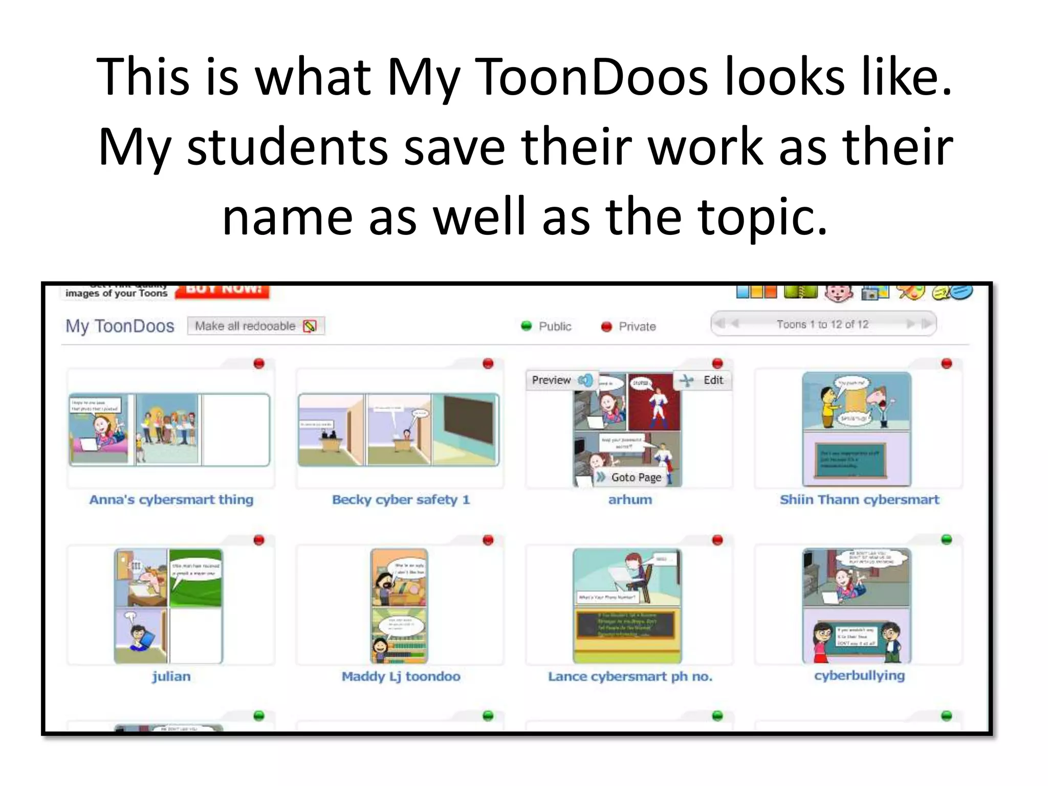 ToonDoo - how to use this exciting cartoon creator in your classroom | PPTX