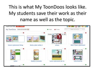 ToonDoo - how to use this exciting cartoon creator in your classroom | PPTX