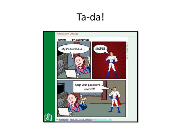 ToonDoo - how to use this exciting cartoon creator in your classroom | PPTX