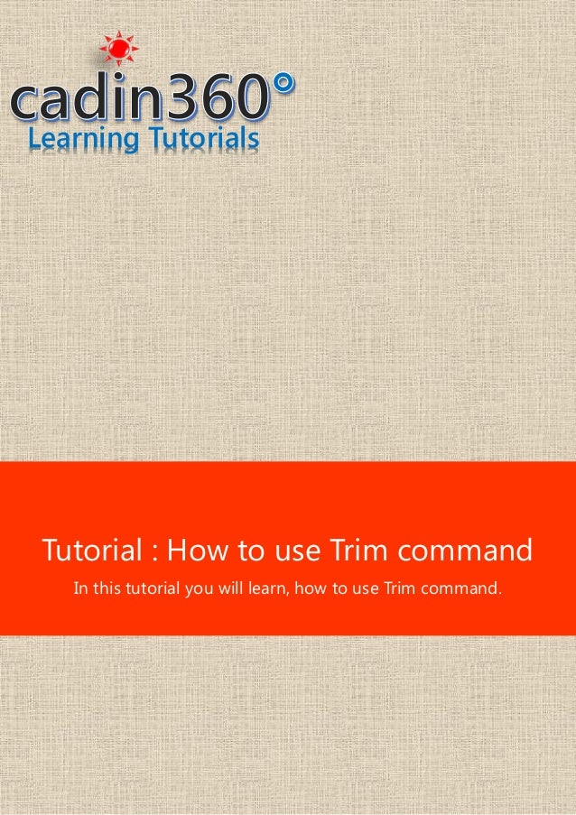 How To Use Trim Command In AutoCAD how-to-use-trim-command-in-autocad