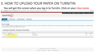 How to use turnitin | PPTX