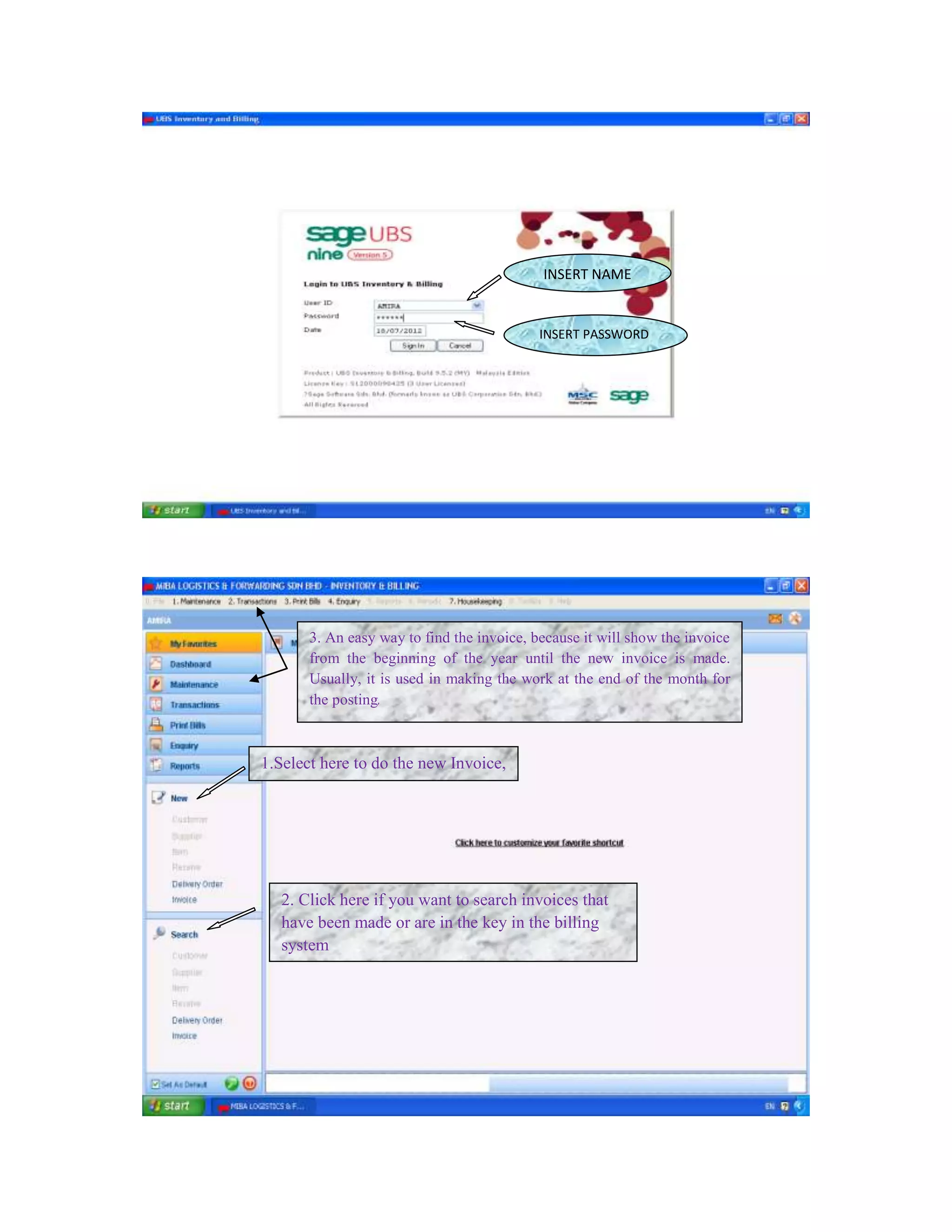How to use ubs system for billing | DOCX